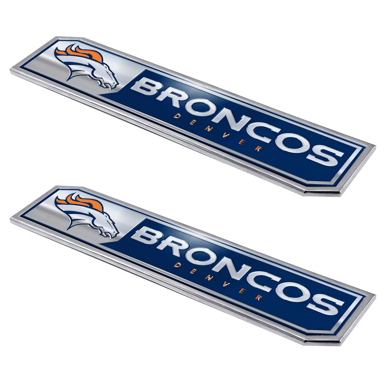 Bronco Denver Broncos Embossed Emblems; Blue (Universal; Some ...