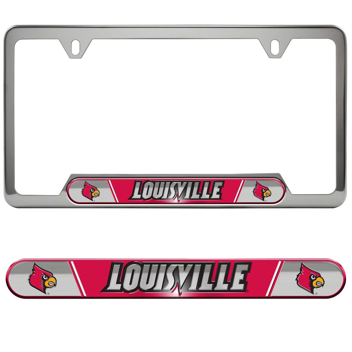Bronco Embossed License Plate Frame with University of Louisville Logo ...