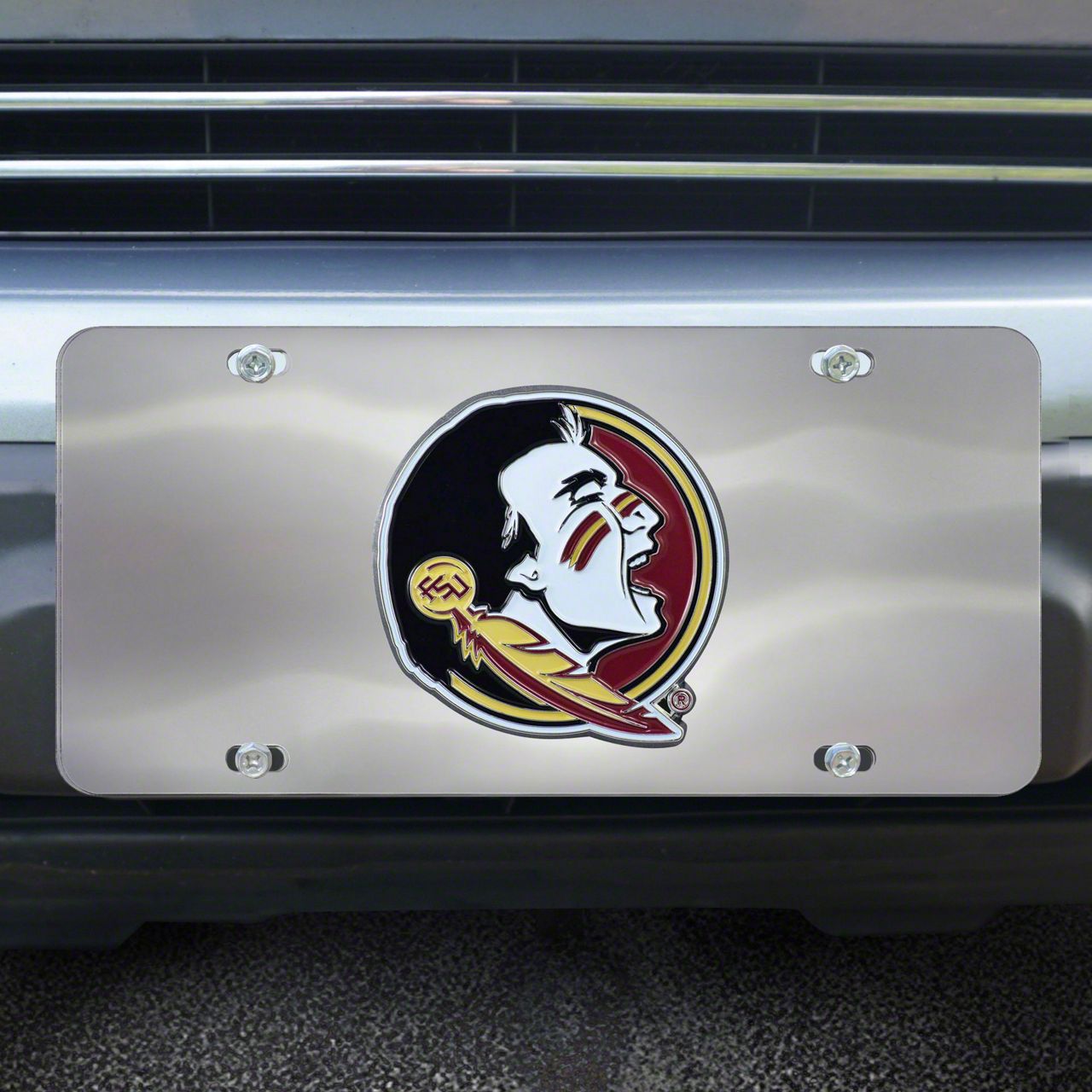 Bronco License Plate with Florida State University Logo; Stainless ...