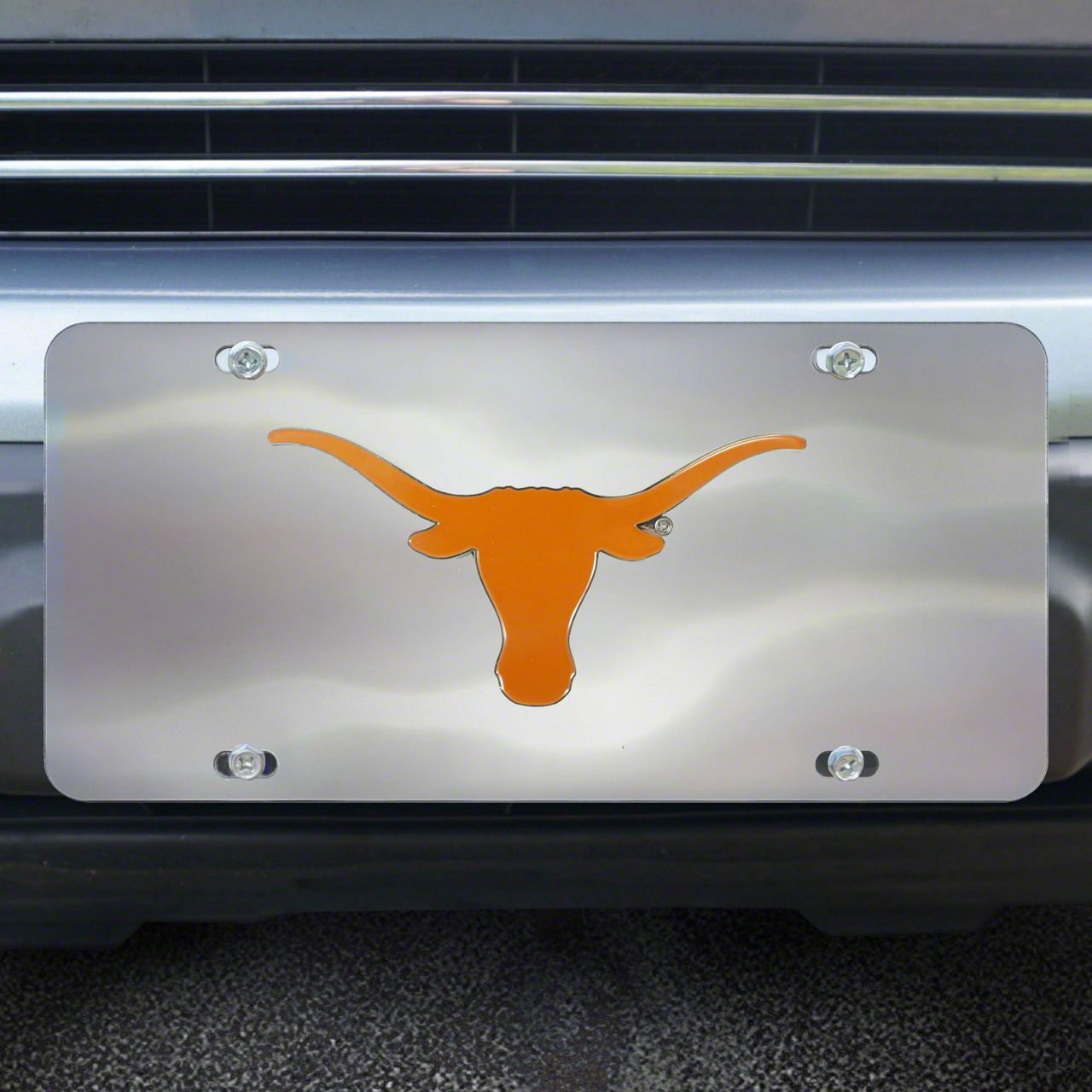 Bronco License Plate with University of Texas Logo; Stainless Steel ...