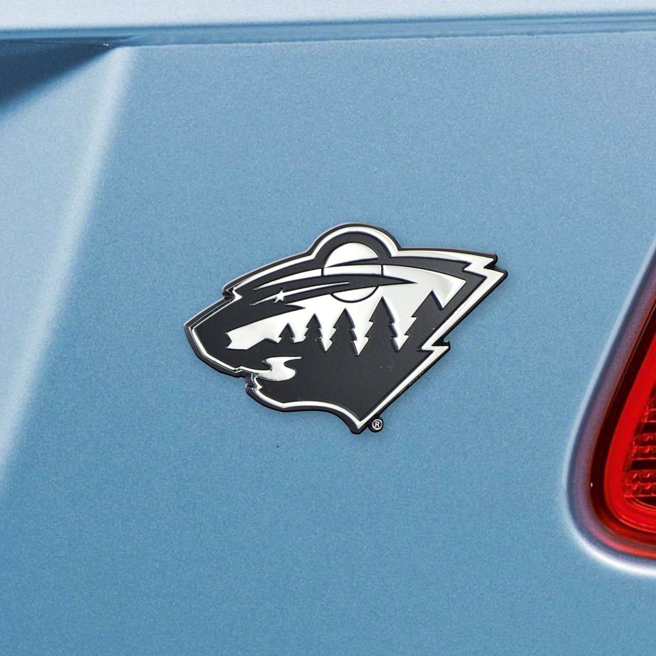 Bronco Minnesota Wild Emblem; Chrome (Universal; Some Adaptation May Be ...