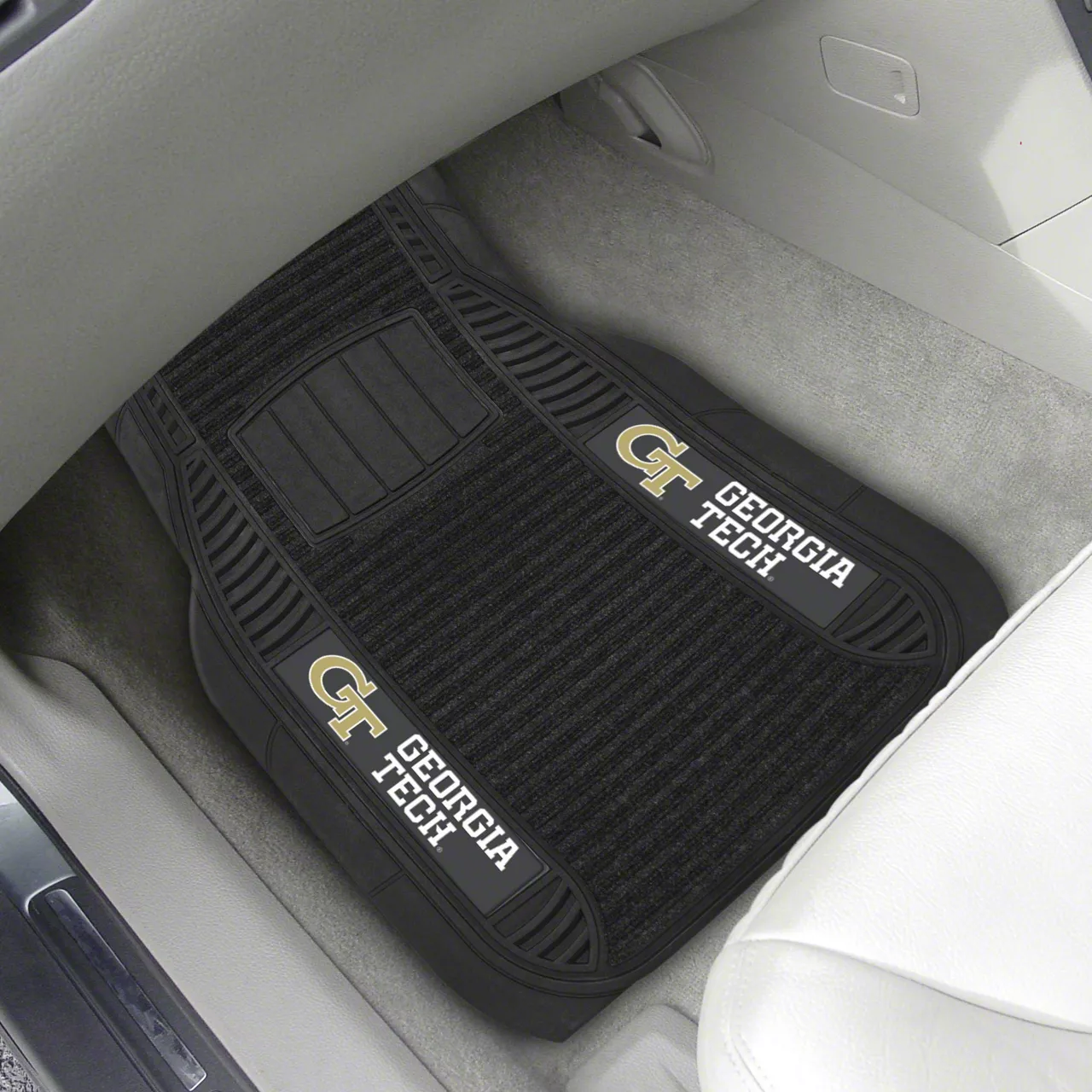 Bronco Molded Front Floor Mats with Georgia Tech Logo (Universal; Some ...