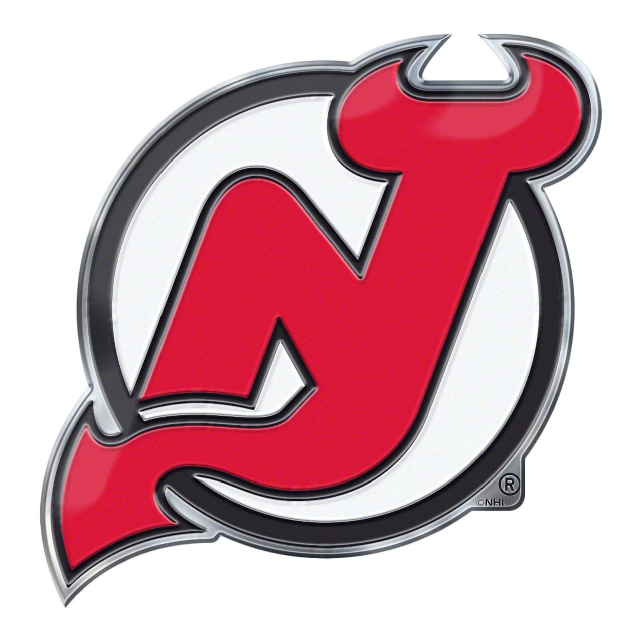 Bronco New Jersey Devils Embossed Emblem; Red, Black (Universal; Some ...