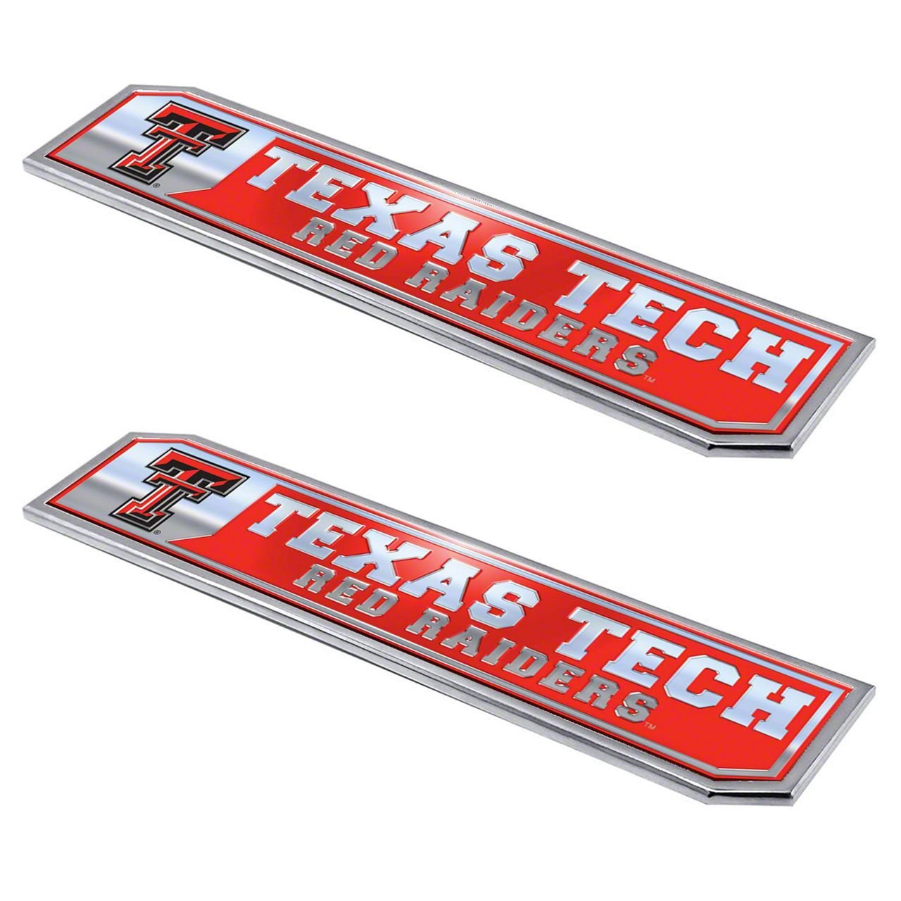 Bronco Texas Tech University Embossed Emblems; Red (Universal; Some ...