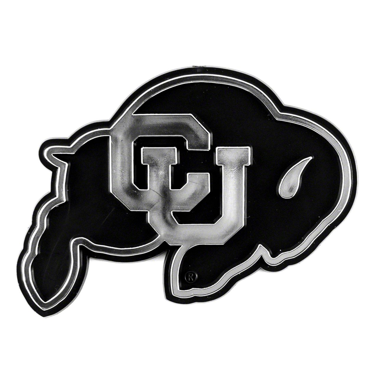 Bronco University of Colorado Molded Emblem; Chrome (Universal; Some ...