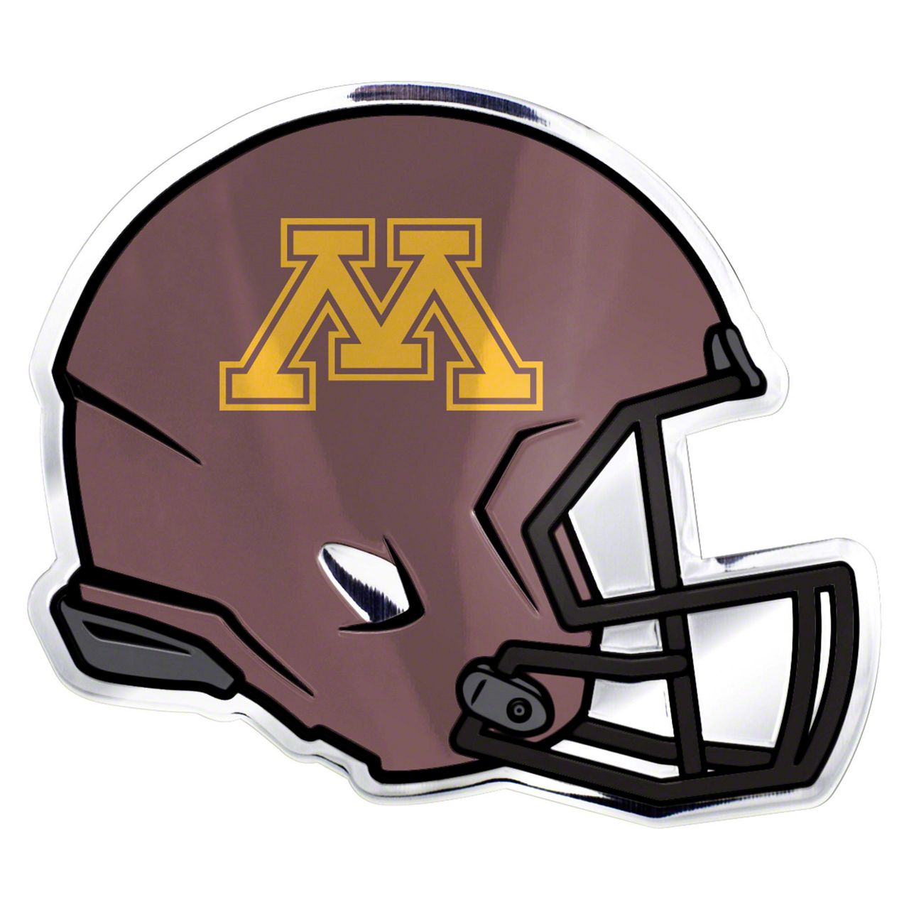 Bronco University of Minnesota Embossed Helmet Emblem; Gold (Universal ...