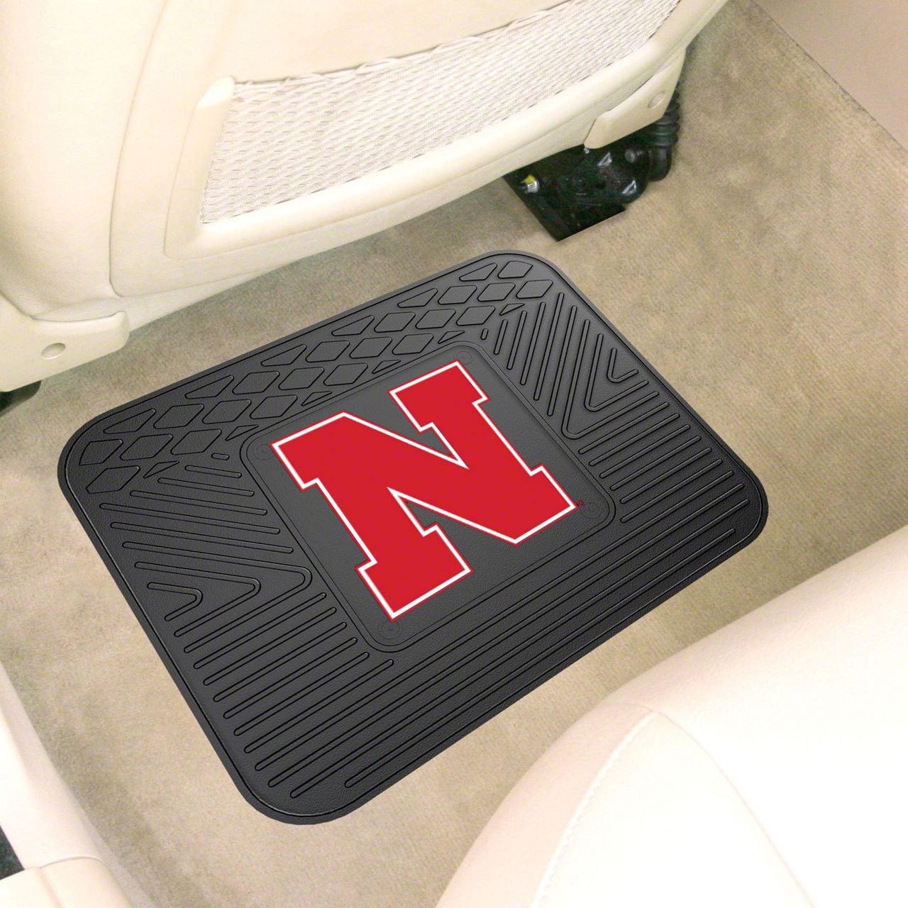Bronco Utility Mat with University of Nebraska Logo; Black (Universal ...