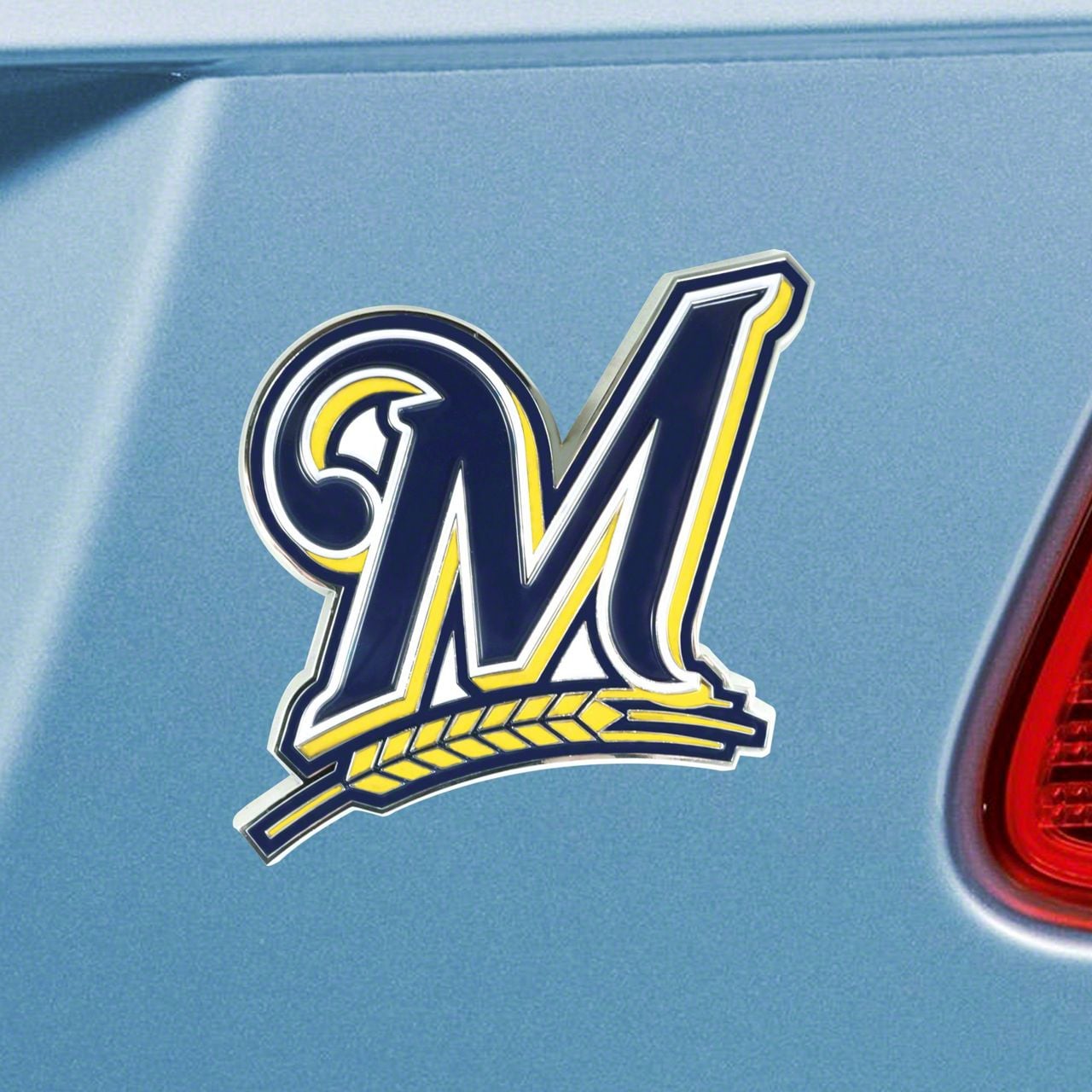 Jeep Gladiator Milwaukee Brewers Emblem; Navy (Universal; Some ...