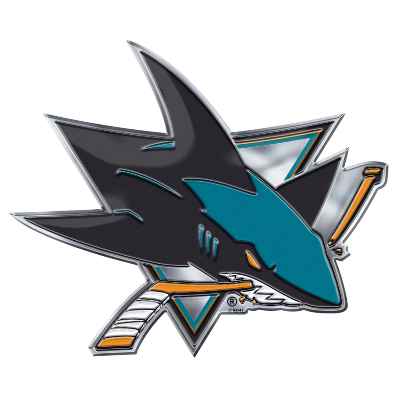 Jeep Gladiator San Jose Sharks Embossed Emblem; Teal (Universal; Some ...