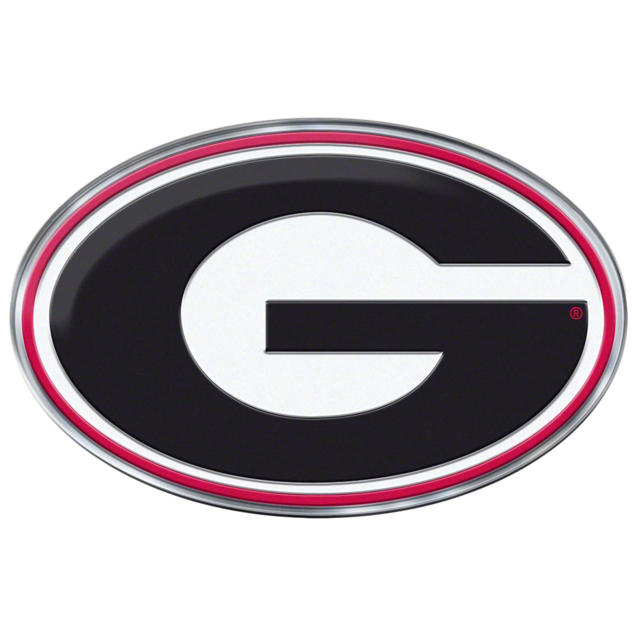 Jeep Gladiator University of Georgia Embossed Emblem; Red and Black ...