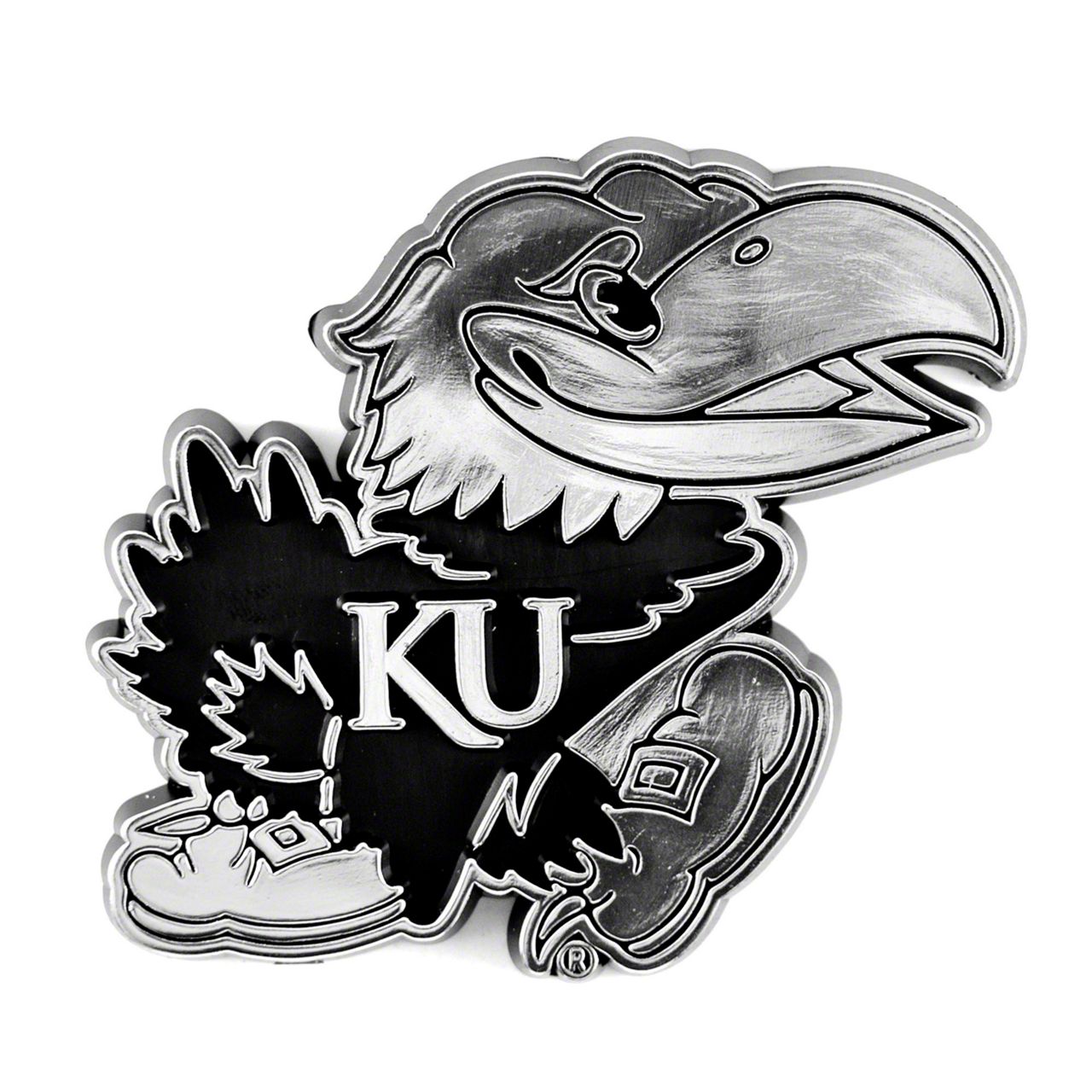 Jeep Gladiator University of Kansas Molded Emblem; Chrome (Universal ...