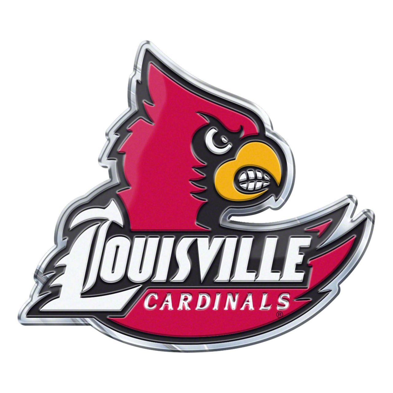 Jeep Gladiator University of Louisville Embossed Emblem; Red (Universal ...