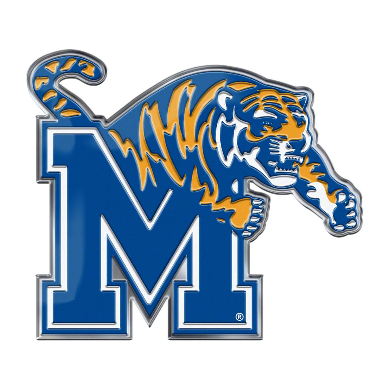 Jeep Gladiator University of Memphis Embossed Emblem; Blue and Orange ...
