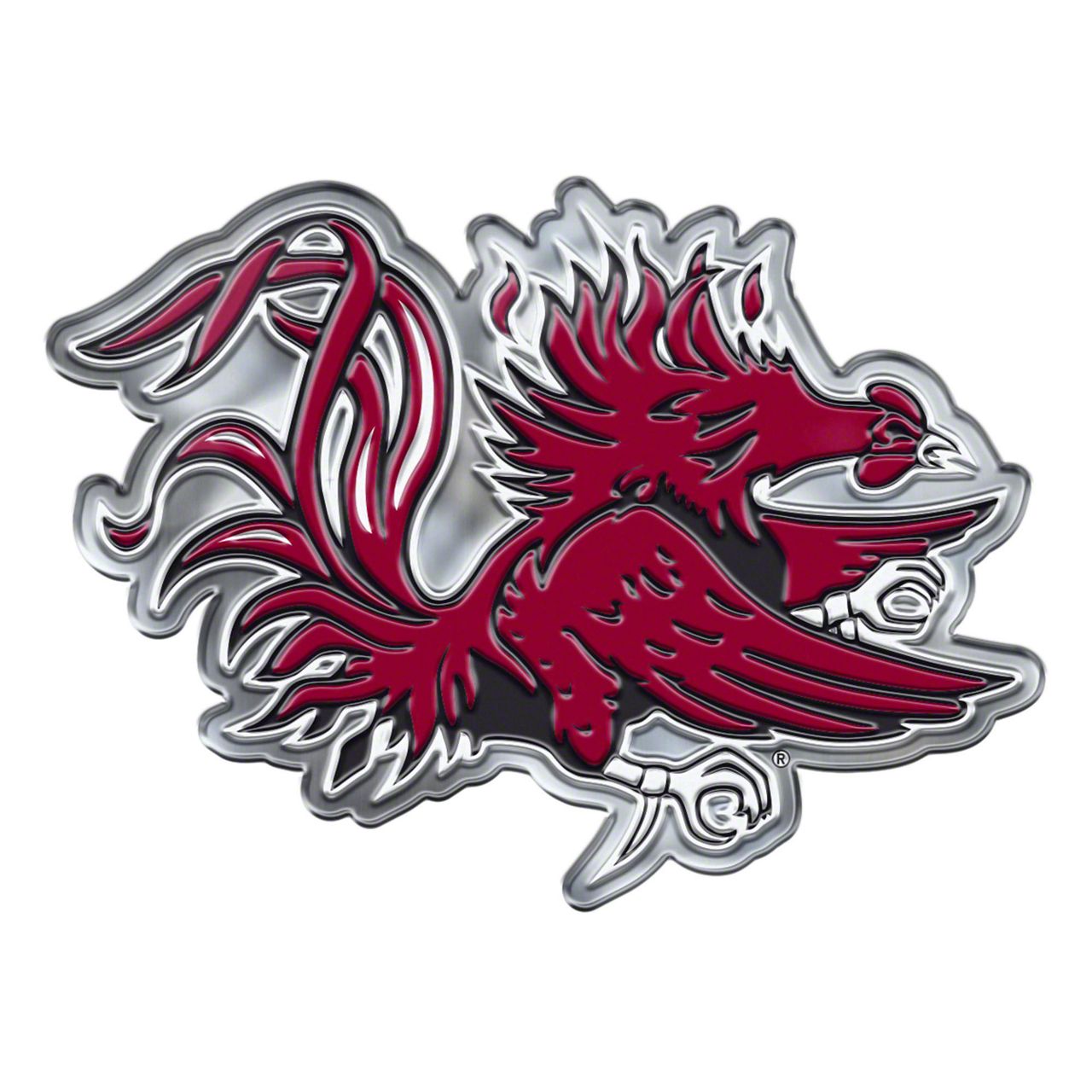 Jeep Gladiator University of South Carolina Embossed Emblem; Maroon and ...