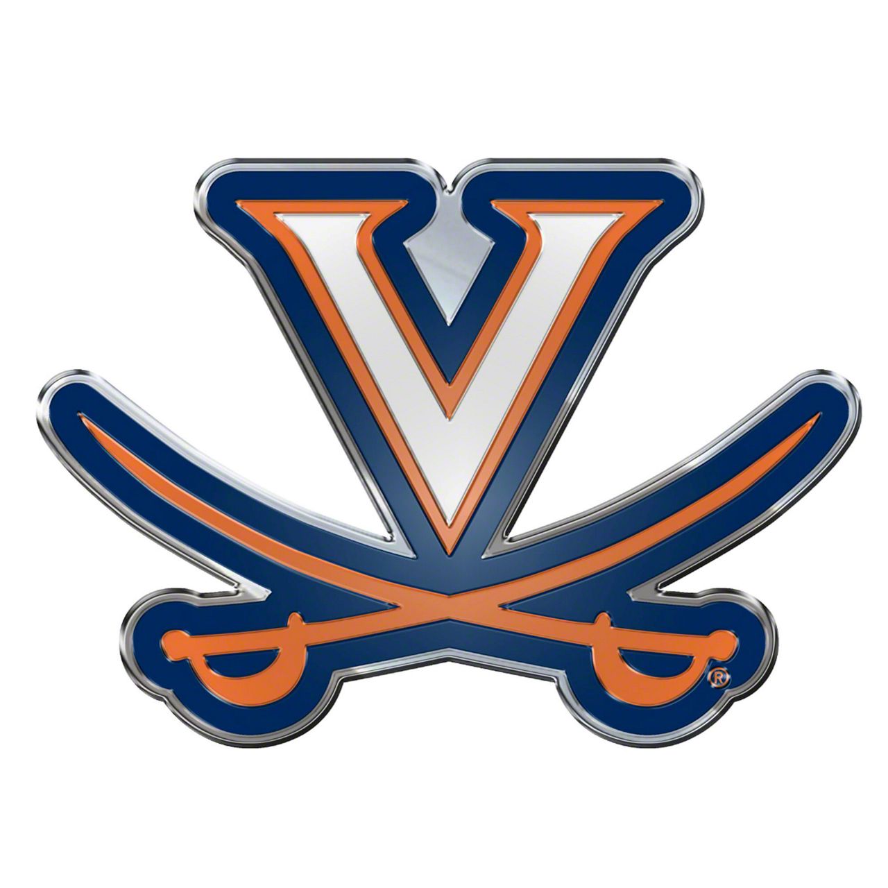 Jeep Gladiator University of Virginia Embossed Emblem; Blue and Orange ...