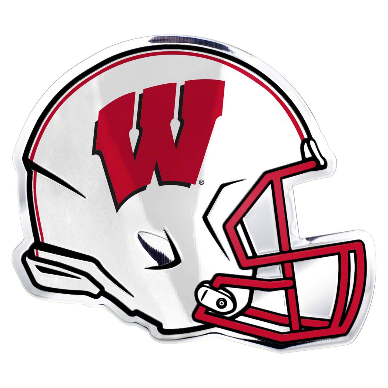 Jeep Gladiator University of Wisconsin Embossed Helmet Emblem; Red ...