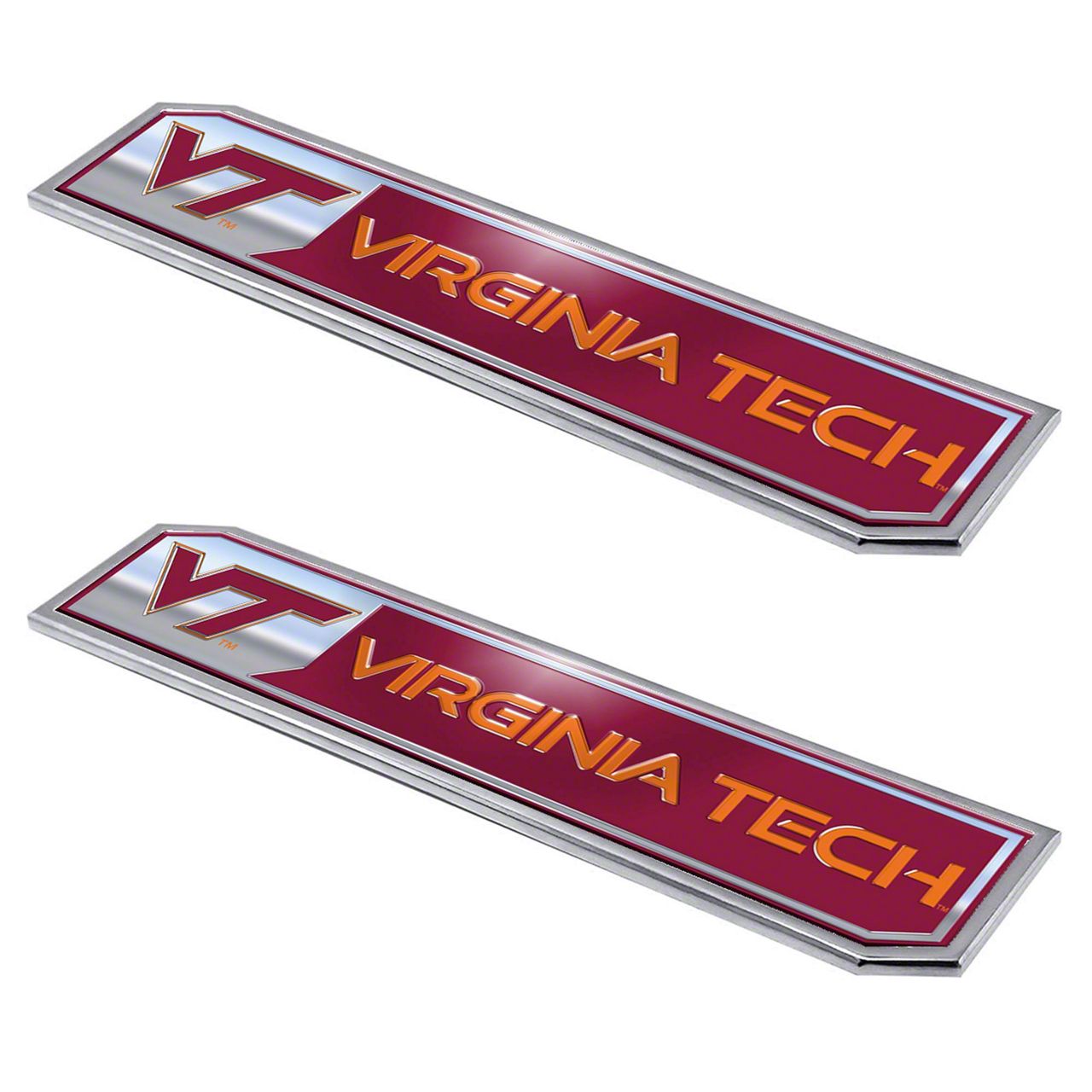 Jeep Gladiator Virginia Tech Embossed Emblems; Red (Universal; Some ...