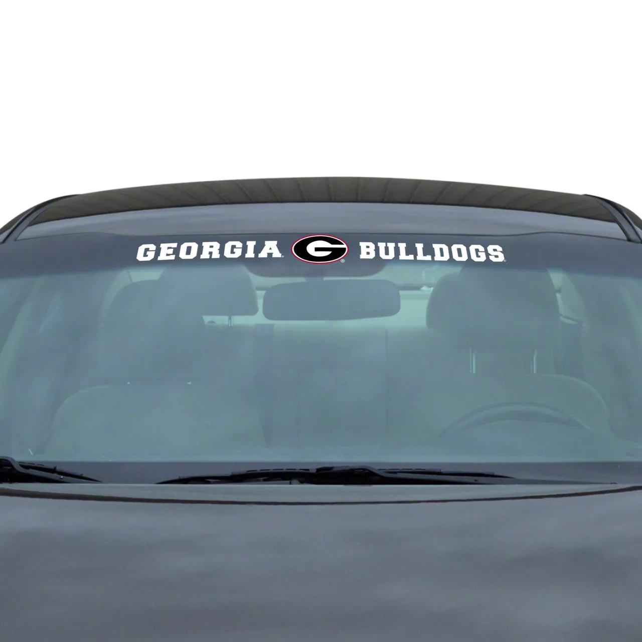 Jeep Gladiator Windshield Decal with University of Georgia Logo; White ...