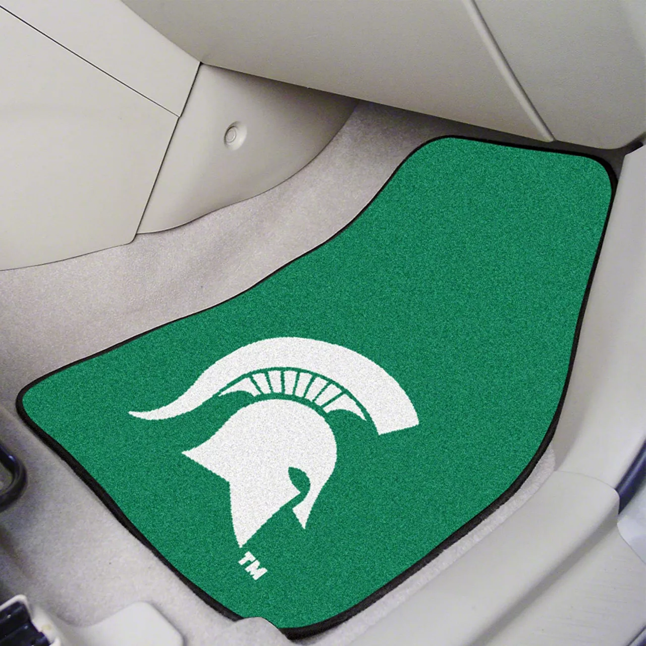 Jeep Wrangler Carpet Front Floor Mats with Michigan State University ...