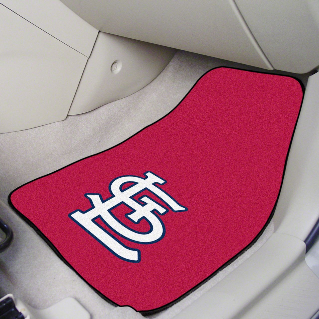 Jeep Wrangler Carpet Front Floor Mats with St. Louis Cardinals Logo ...