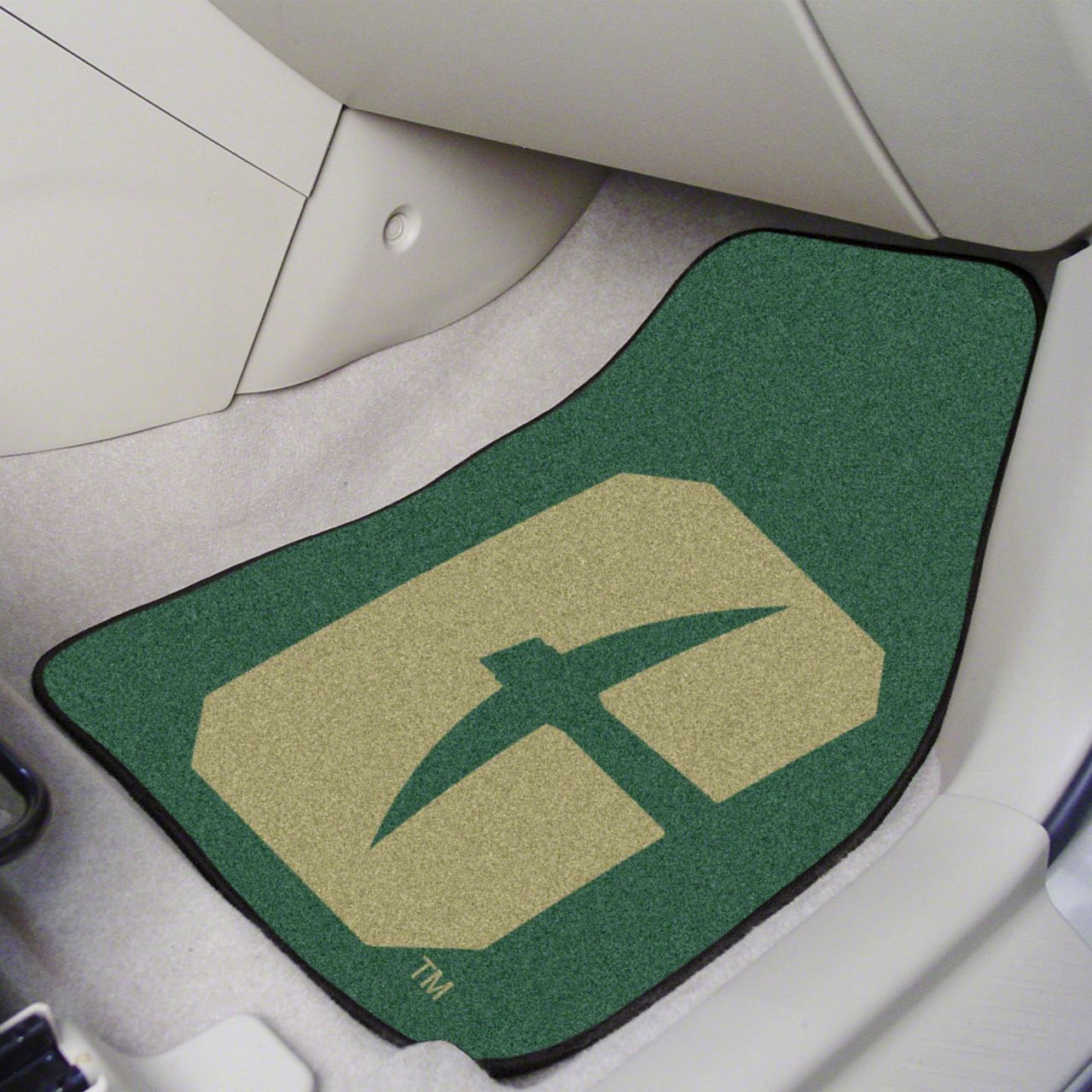 Jeep Wrangler Carpet Front Floor Mats with University of Charlotte Logo ...