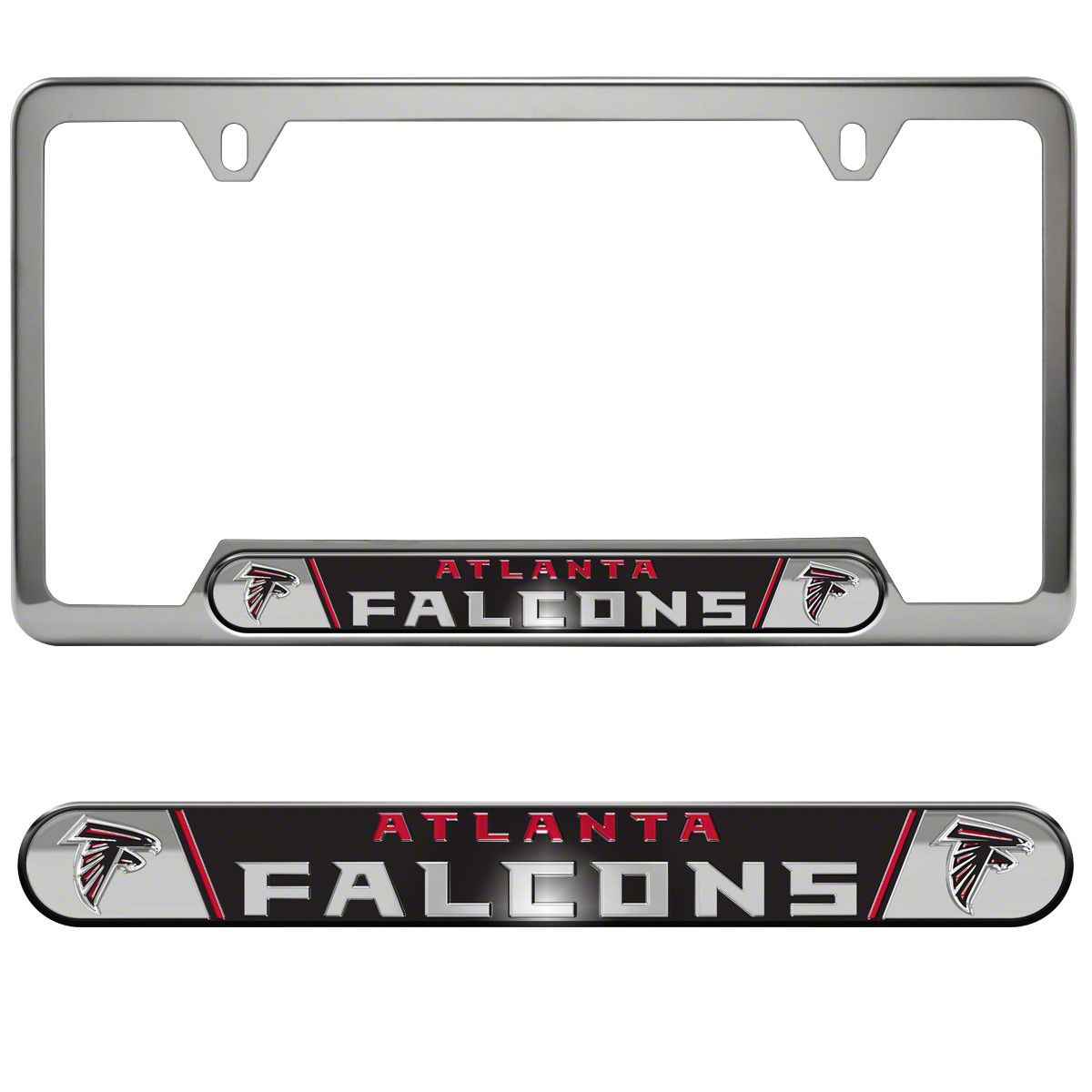 Jeep Wrangler Embossed License Plate Frame with Atlanta Falcons Logo ...