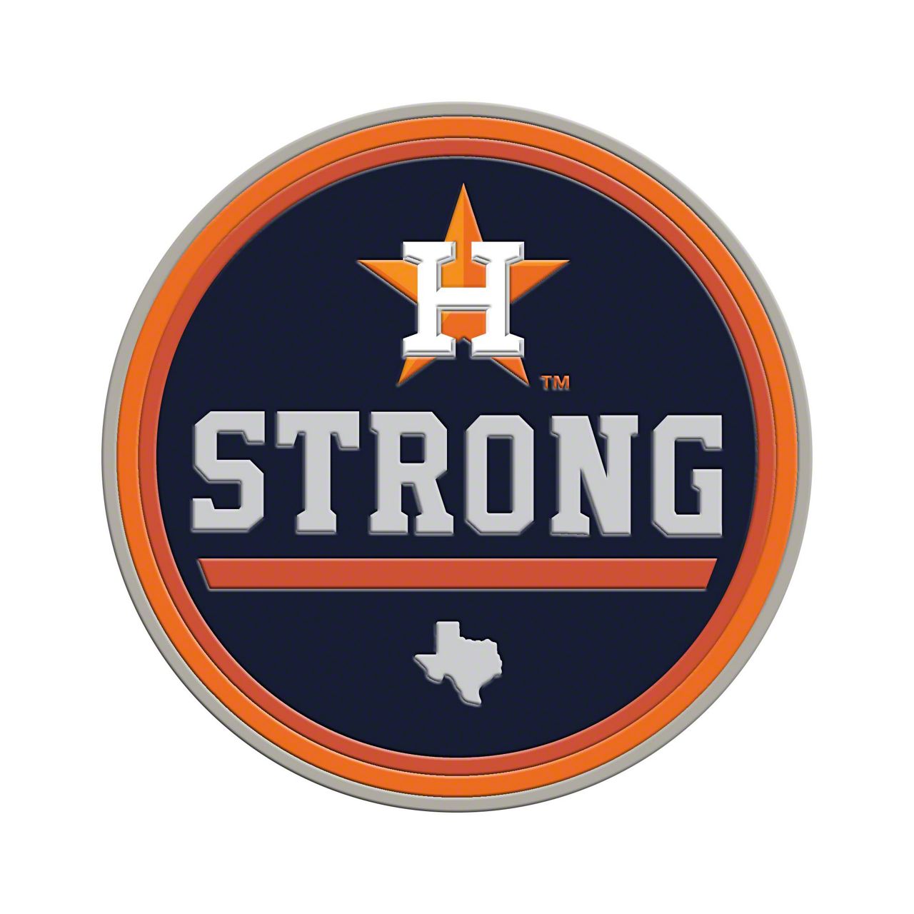Jeep Wrangler Houston Astros Embossed Emblem; Blue and Orange ...