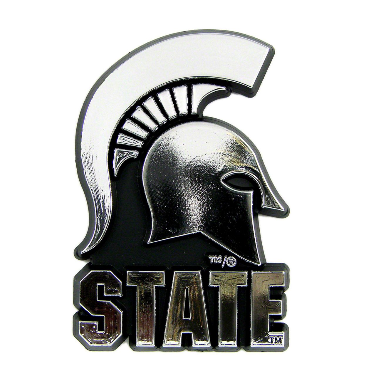 Jeep Wrangler Michigan State University Molded Emblem; Chrome ...