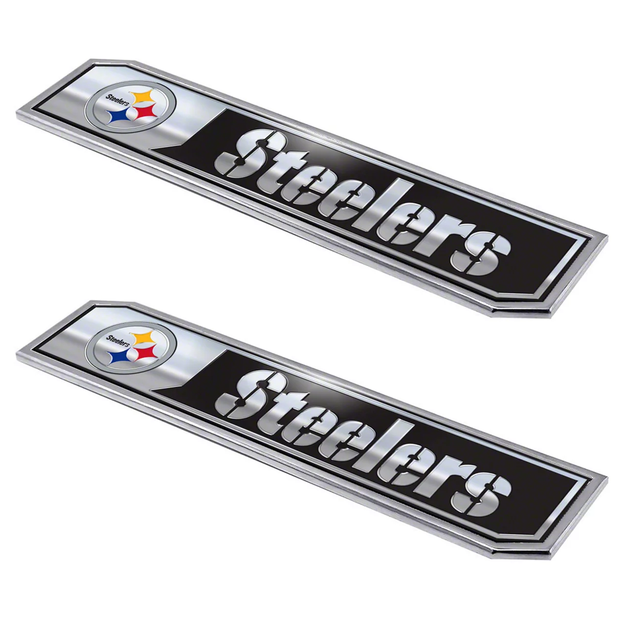 Jeep Wrangler Pittsburgh Steelers Embossed Emblems; Black (Universal ...