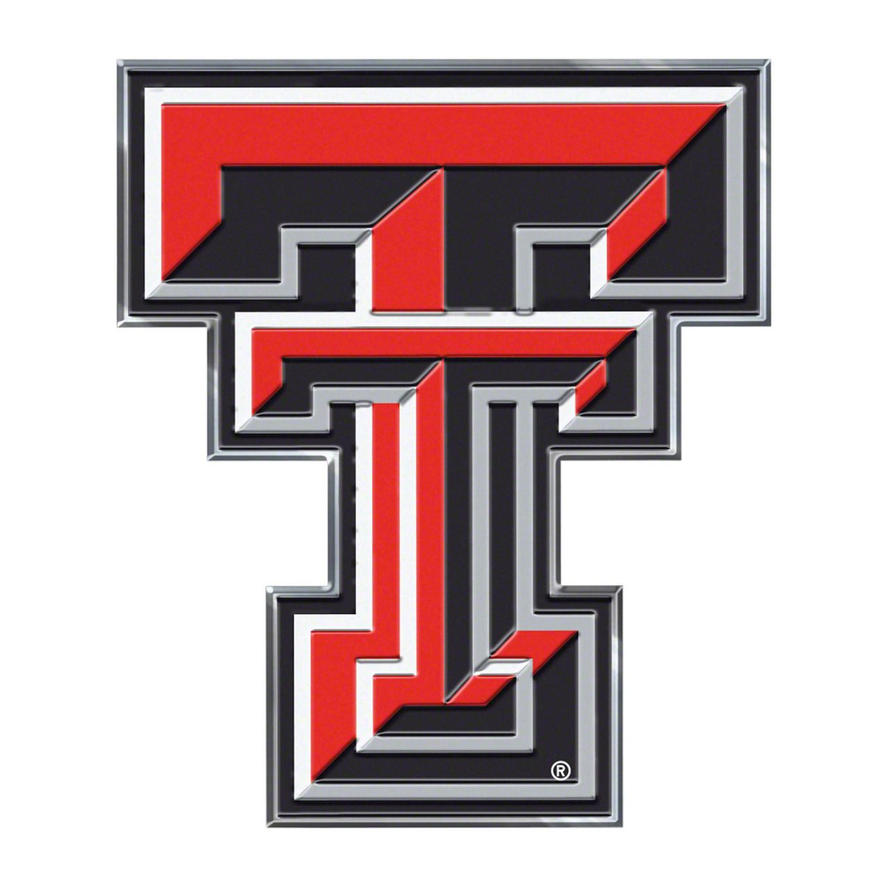 Jeep Wrangler Texas Tech University Embossed Emblem; Red and Black ...