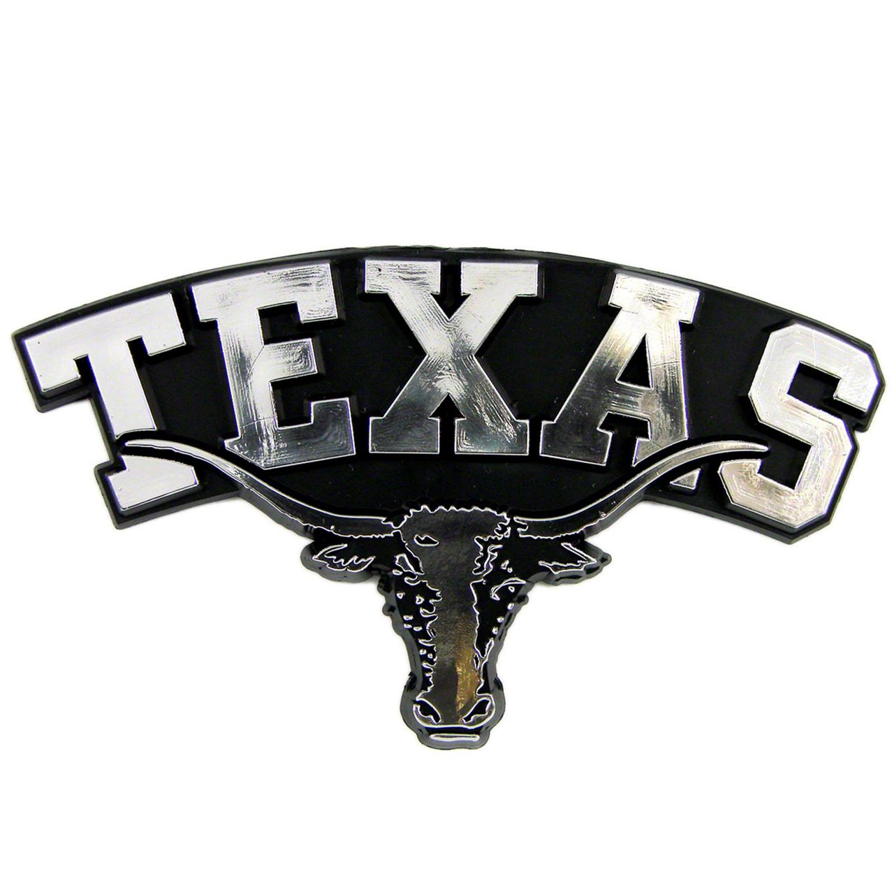 Jeep Wrangler University of Texas Molded Emblem; Chrome (Universal ...