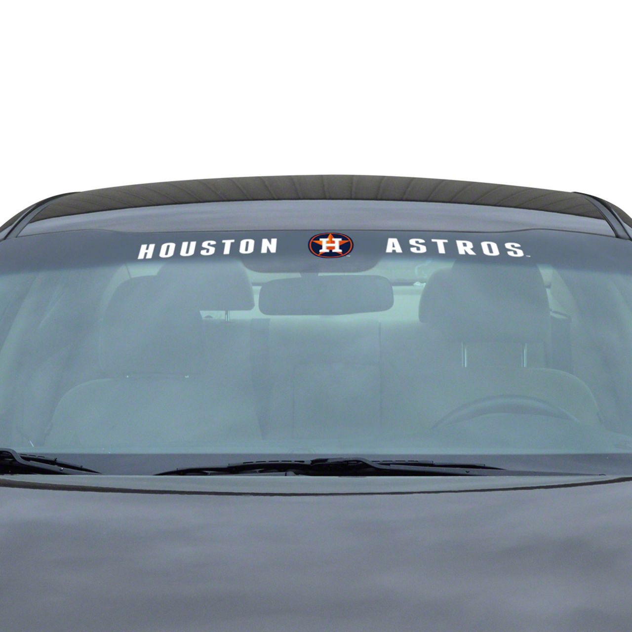 Jeep Wrangler Windshield Decal with Houston Astros Logo; White ...