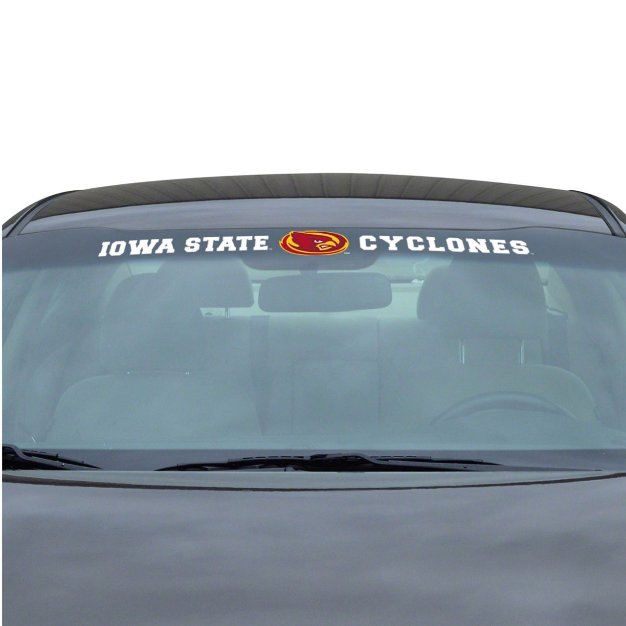 Jeep Wrangler Windshield Decal with Iowa State University Logo; White ...