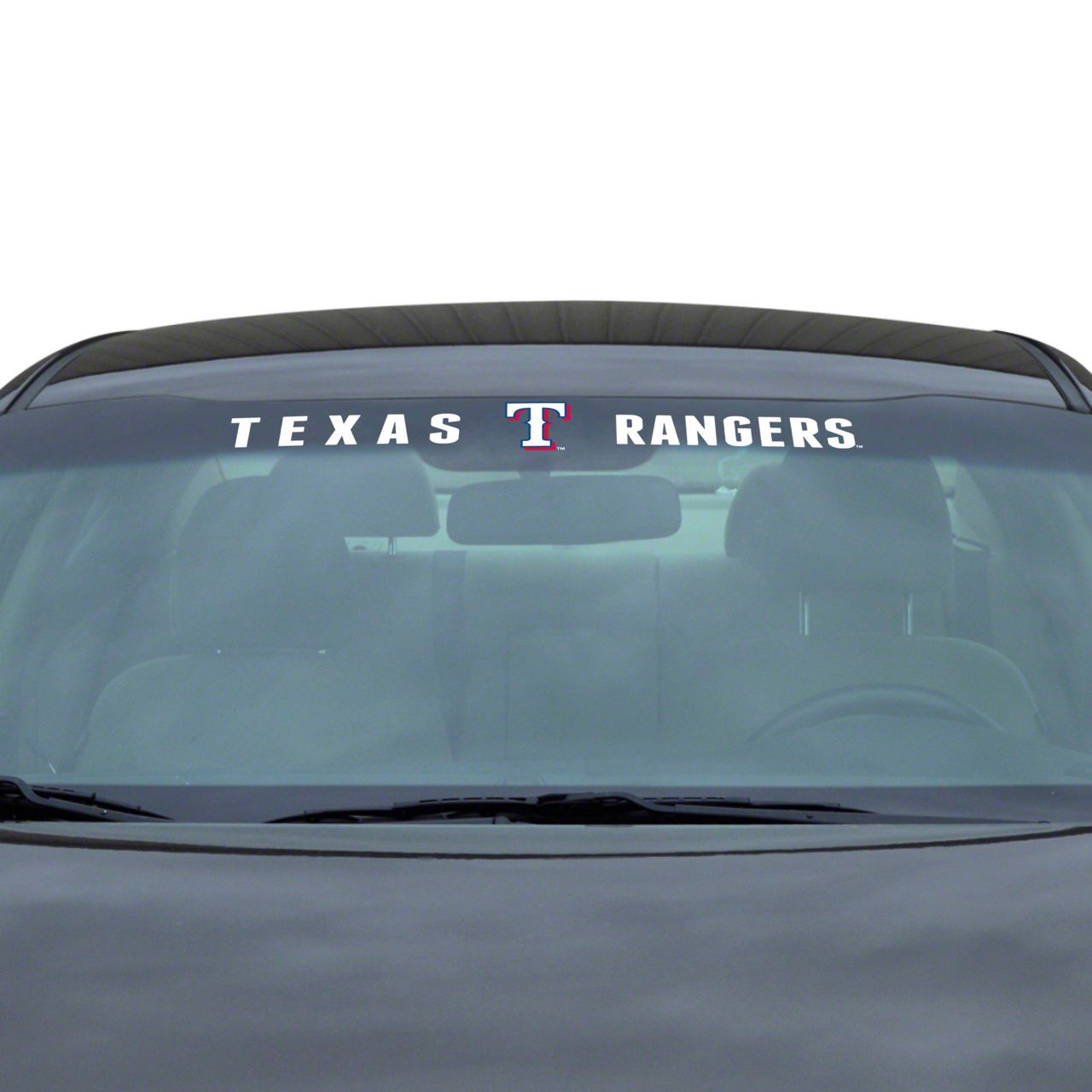 Jeep Wrangler Windshield Decal with Texas Rangers Logo; White ...