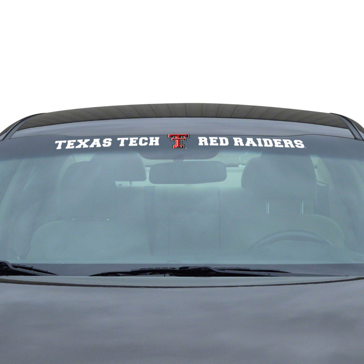 Jeep Wrangler Windshield Decal with Texas Tech University Logo; White ...