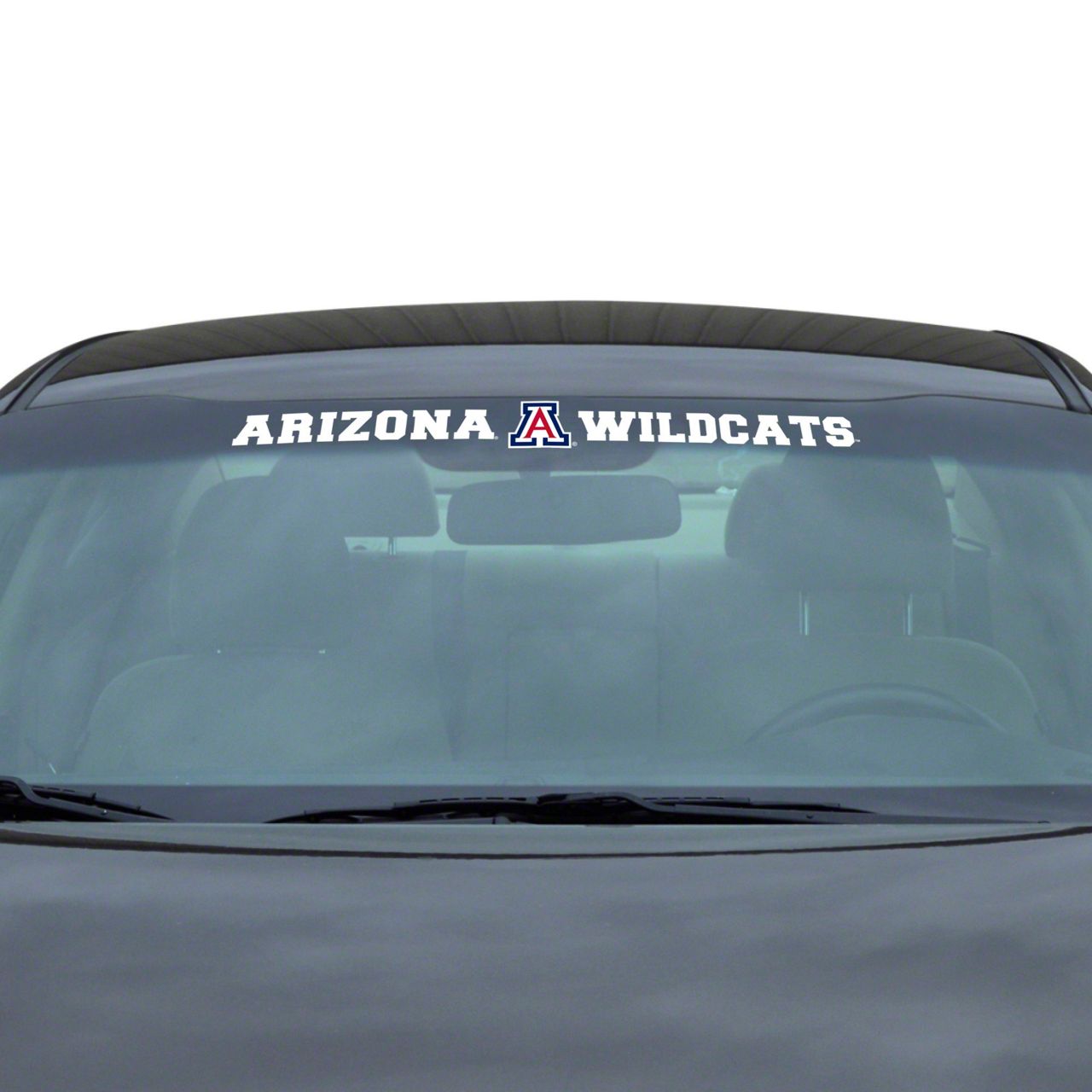 Jeep Wrangler Windshield Decal with University of Arizona Logo; White ...