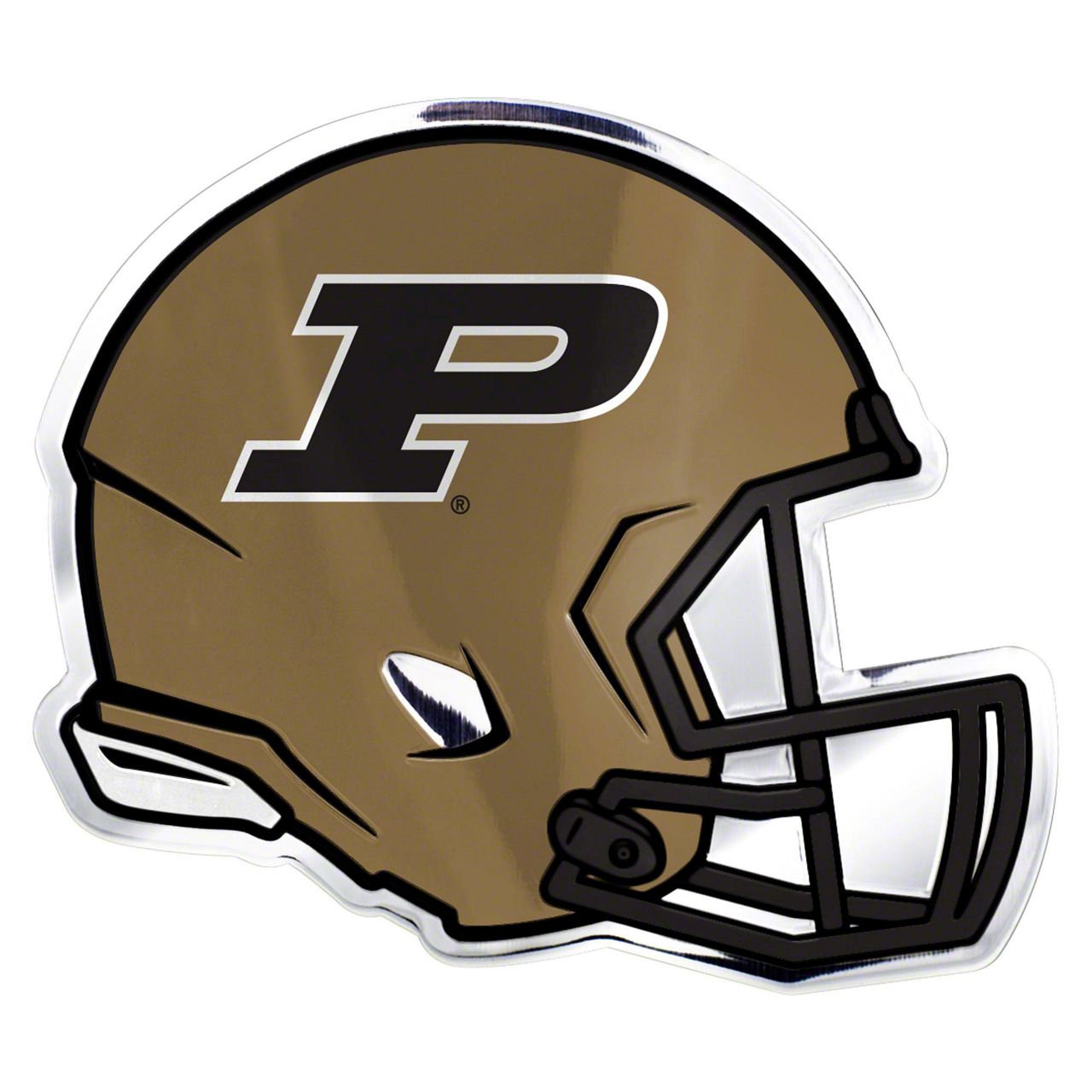 Tacoma Purdue University Embossed Helmet Emblem; Gold and Black ...