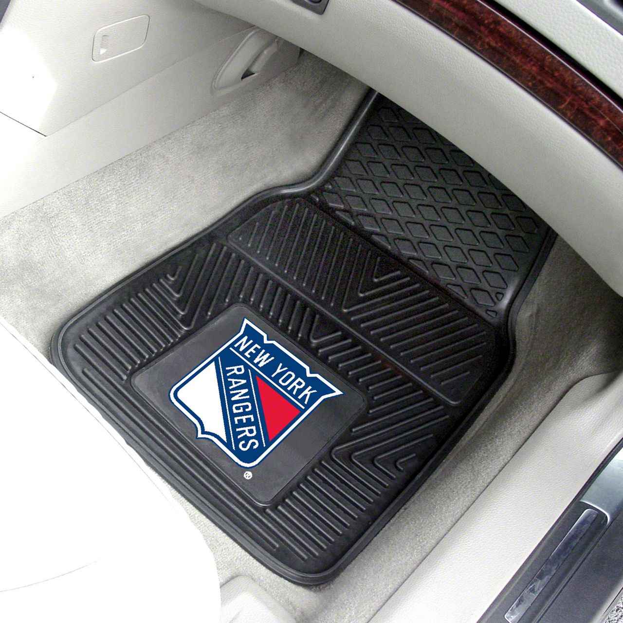 Tacoma Vinyl Front Floor Mats with New York Rangers Logo; Black ...