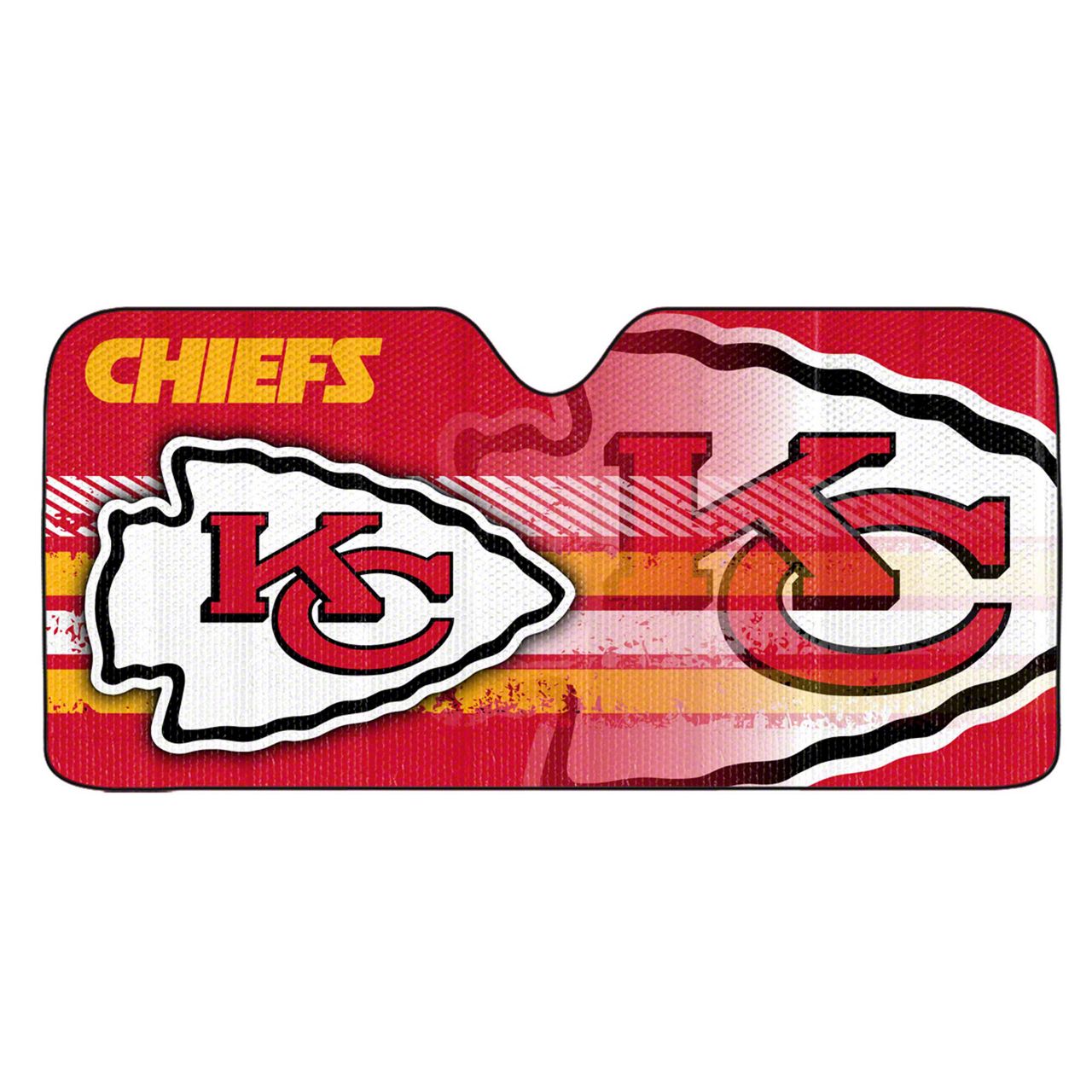 Tacoma Windshield Sun Shade with Kansas City Chiefs Logo; Red ...