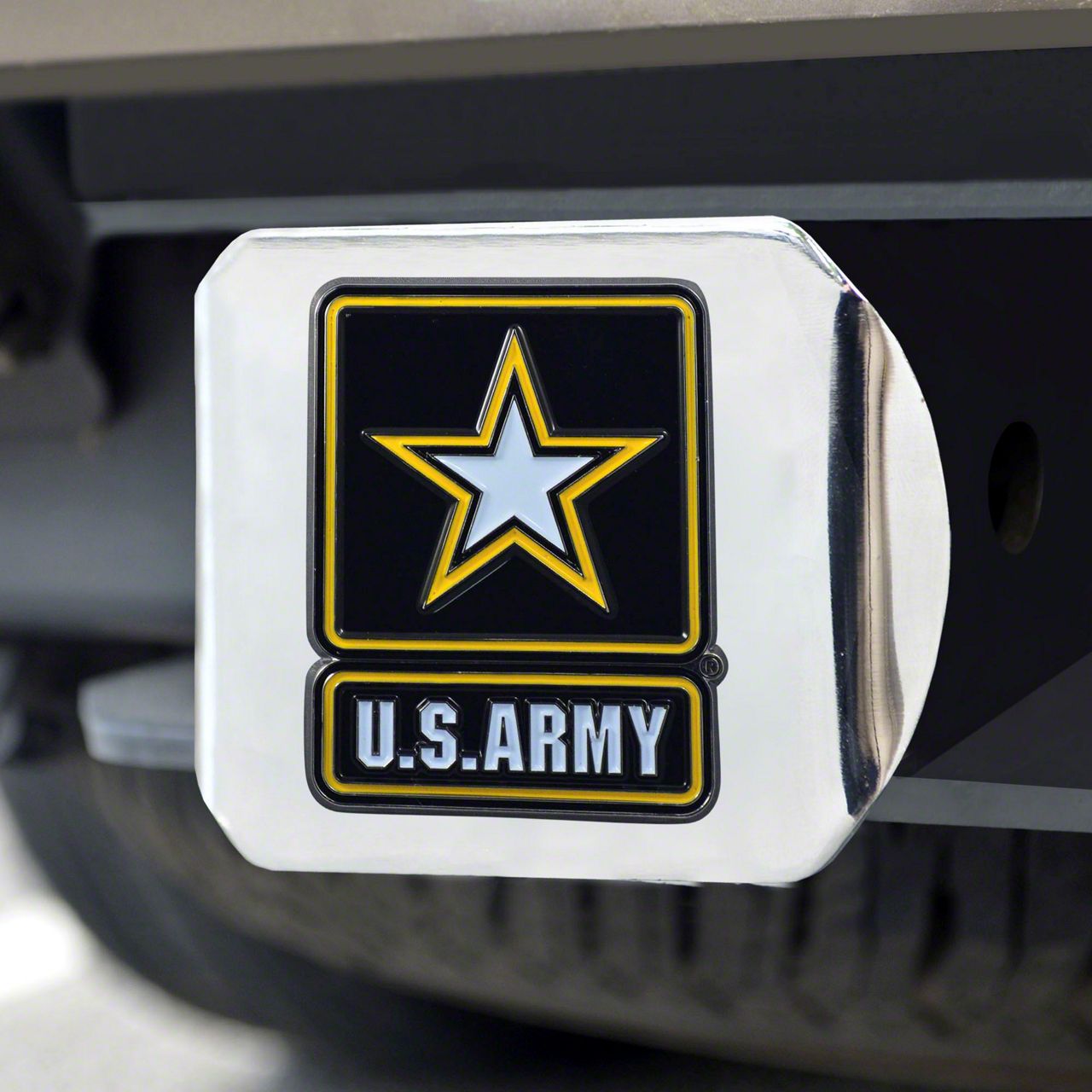 Tundra Hitch Cover with U.S. Army Logo; Chrome (Universal; Some ...
