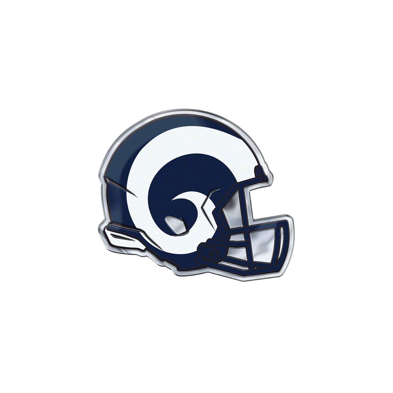 Tundra Los Angeles Rams Embossed Helmet Emblem; Blue (Universal; Some ...