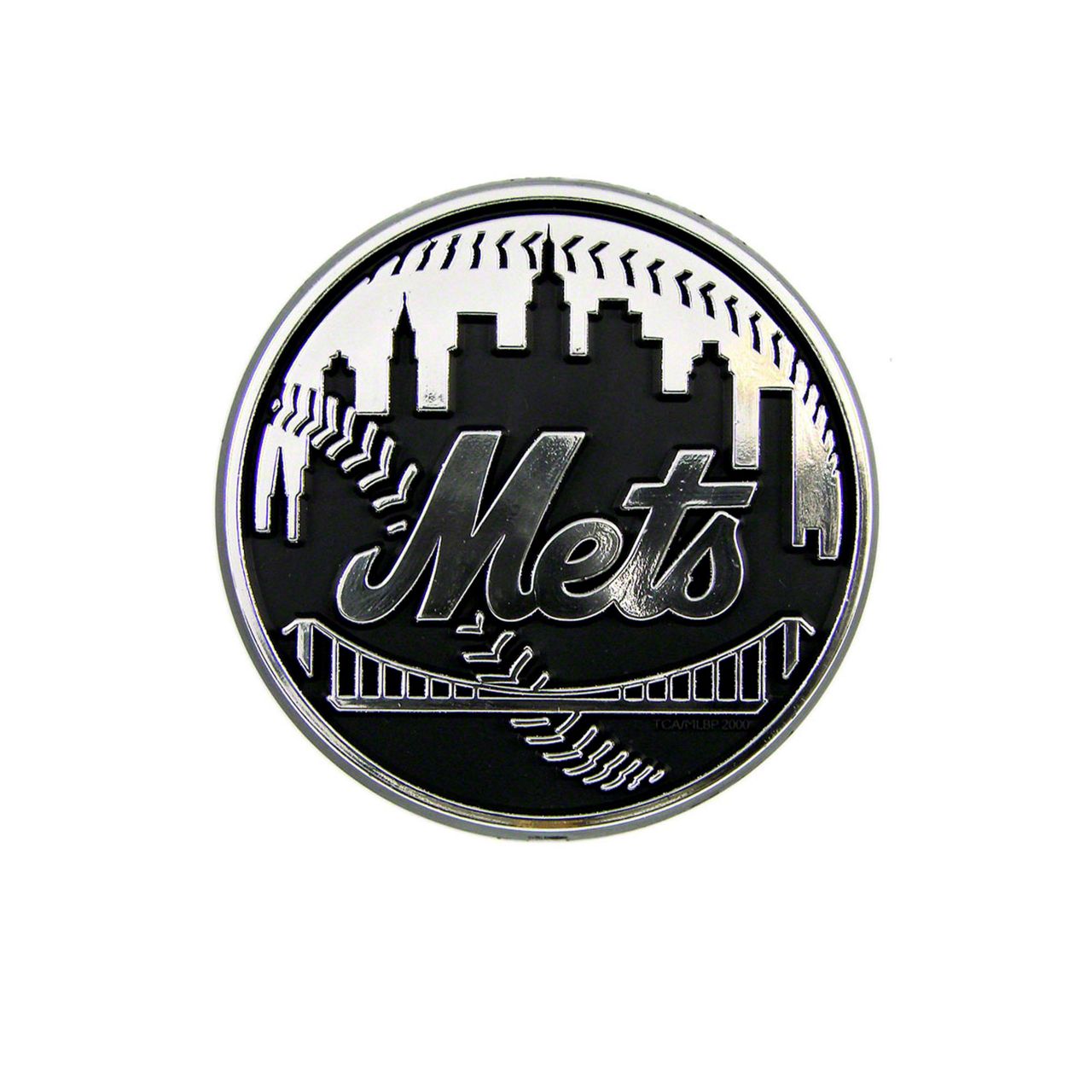 Tundra New York Mets Molded Emblem; Chrome (Universal; Some Adaptation ...