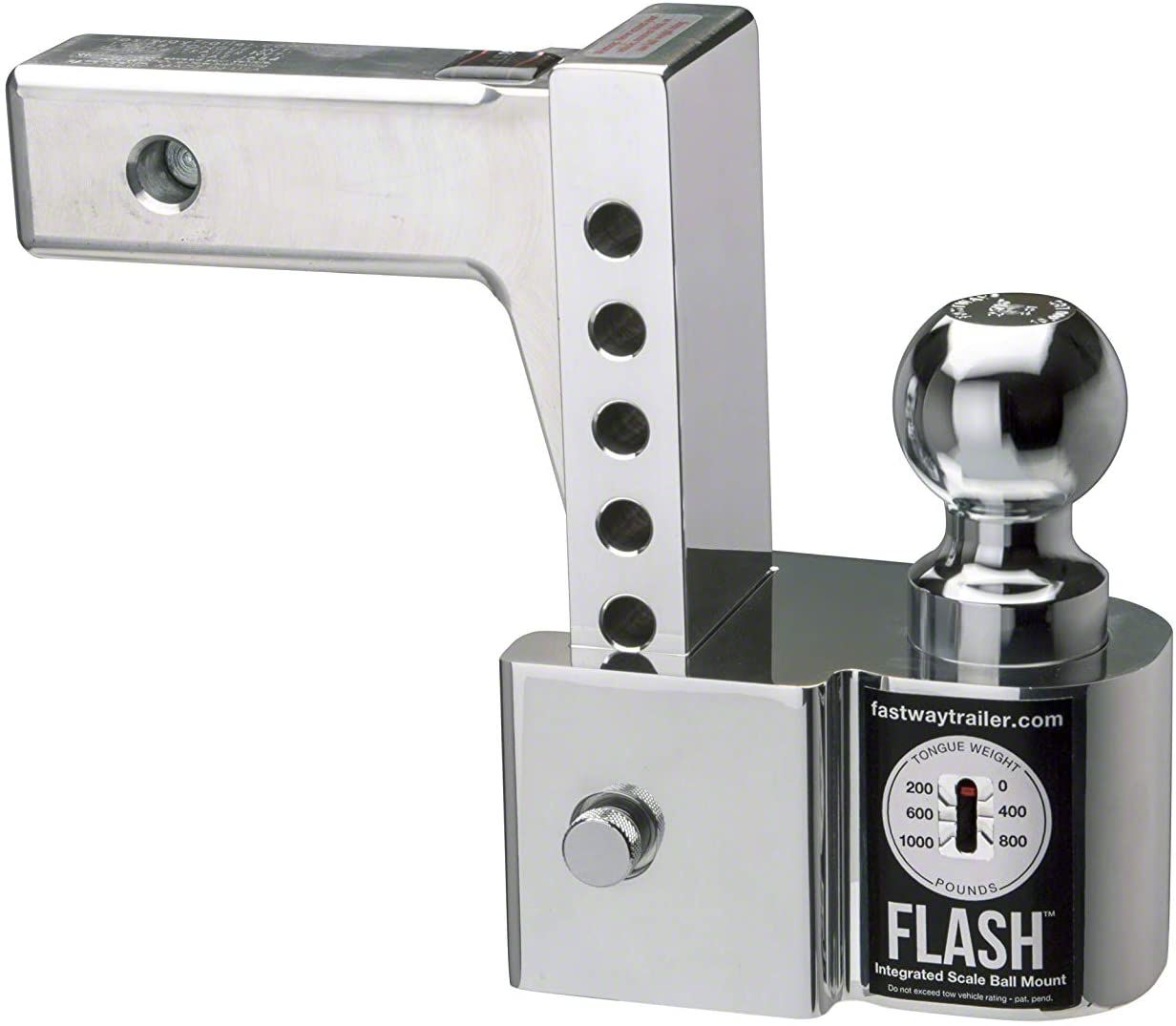 Bronco FLASH ISBM Series 2-Inch Receiver Hitch Adjustable Ball Mount ...