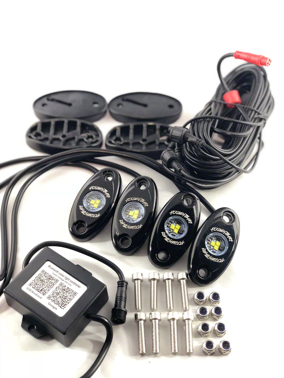 FCKLightBars Toyota 4-Runner 4-LED RGB High-Intensity Rock Lights FCK ...