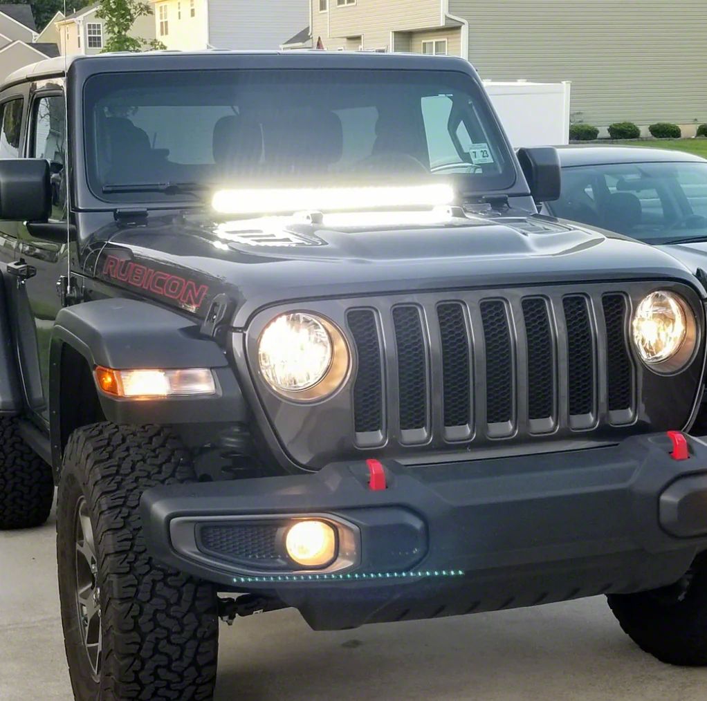 FCKLightBars Jeep Gladiator 50-Inch Light Bar Hood Mounts FCK-JJLT50HM ...