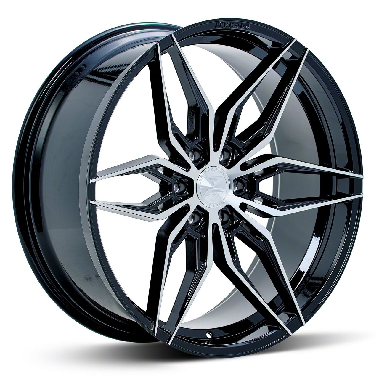 Ferrada Wheels Titan XD FT5 Machine Black 6-Lug Wheel; 24x10; 25mm ...