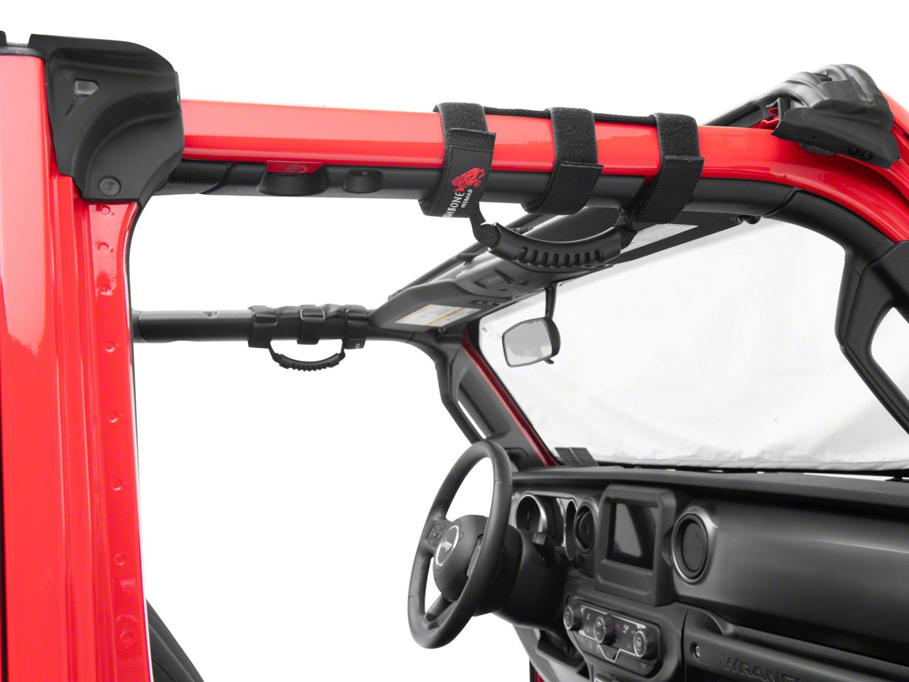 Jeep Gladiator Grab Handles with Three Straps (Universal; Some ...