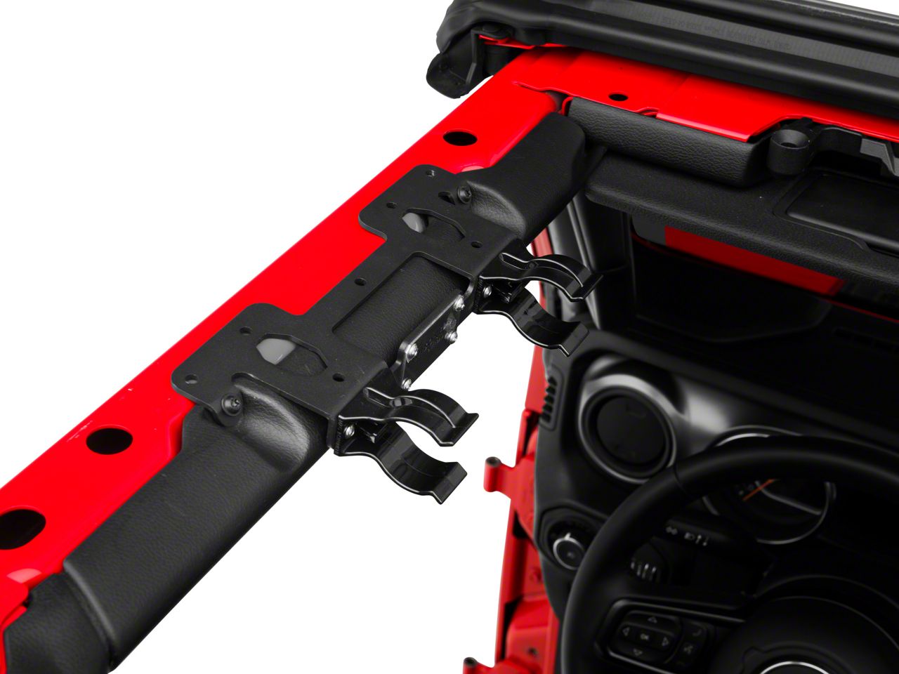 Fishbone Offroad Jeep Wrangler Front Roll Bar Flashlight Mount FB25092 ...