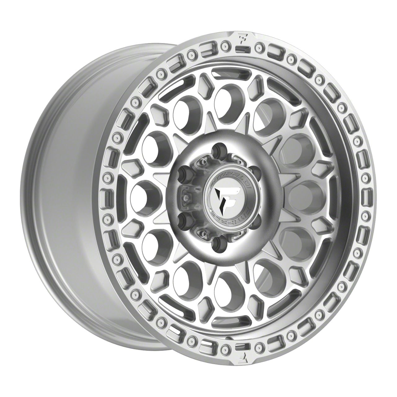 Fittipaldi Offroad Tacoma FT101 Gloss Silver with Machined Face and ...