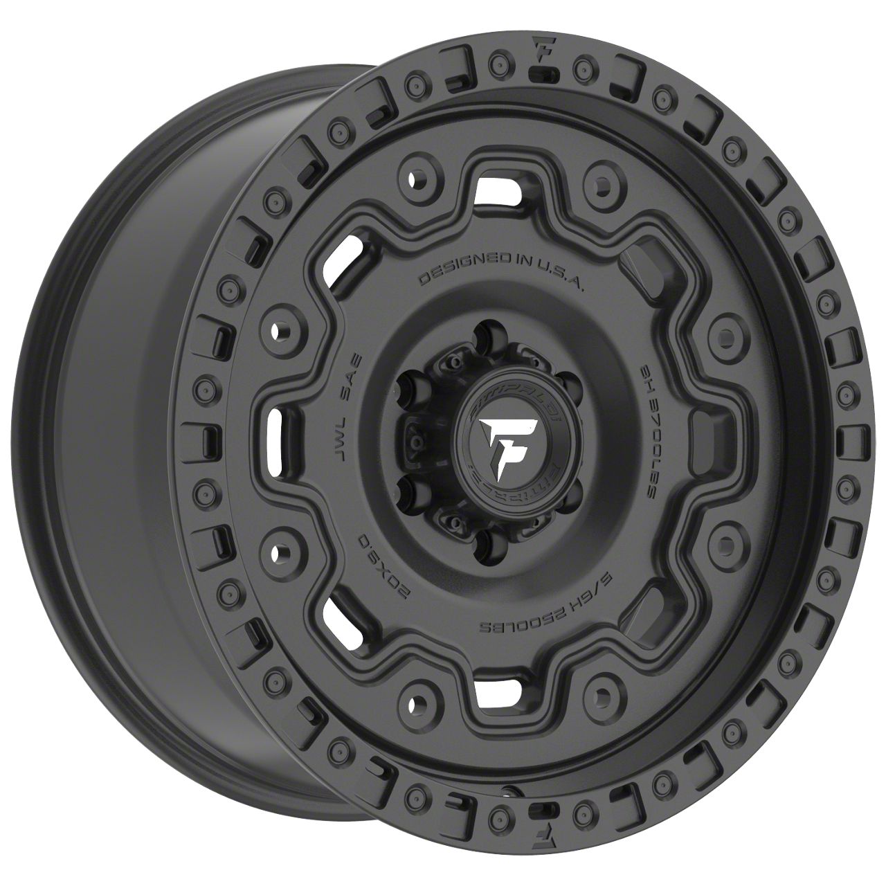 Fittipaldi Offroad Titan FT100 Satin Black 6-Lug Wheel; 20x9; 18mm ...